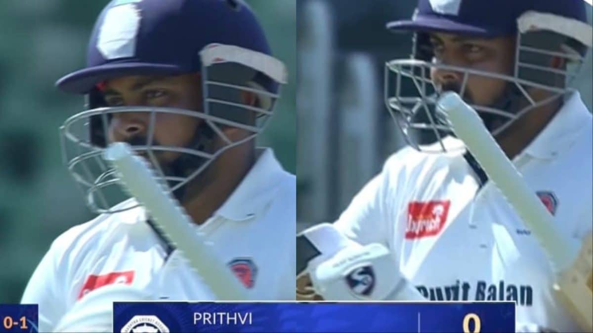 Prithvi Shaw Out For 4-Ball Duck In First Ranji Trophy Match For ...