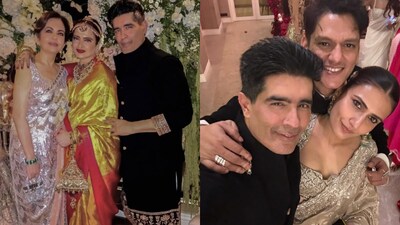 Rekha Holds Nita Ambani Close; Fatima, Vijay Bond At Manish Malhotra’s ...