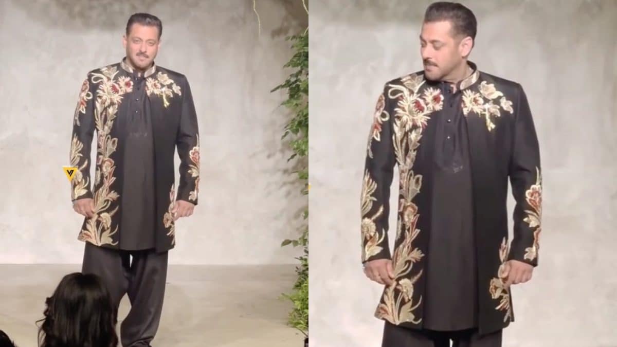 Salman Khan Walks Ramp With Swag At Vikram Phadnis’ Fashion Show ...