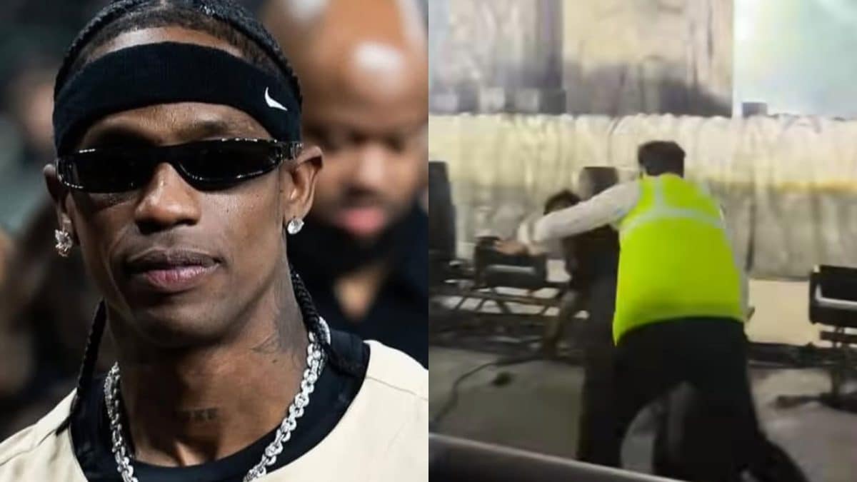 Travis Scott’s Delhi Concert Turns Chaotic As Fan Jumps Barricade, Runs ...