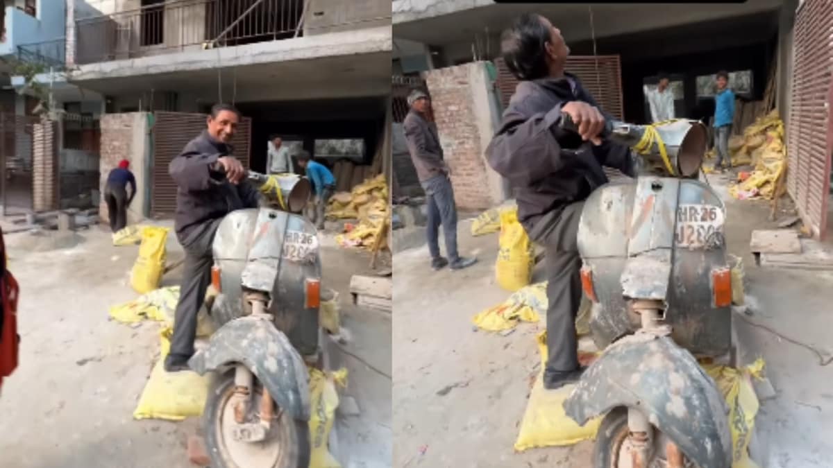 ‘AI Vs Desi Technology:’ Haryana Man Turns Scooter Into A DIY Crane, Internet Declares ‘Paaji ...