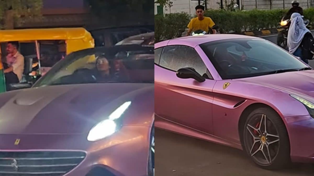 Pink Ferrari Takes Over Ahmedabad Streets, Bobby Deol Fans Say ‘Ajay Talwar Wants To Know Your ...