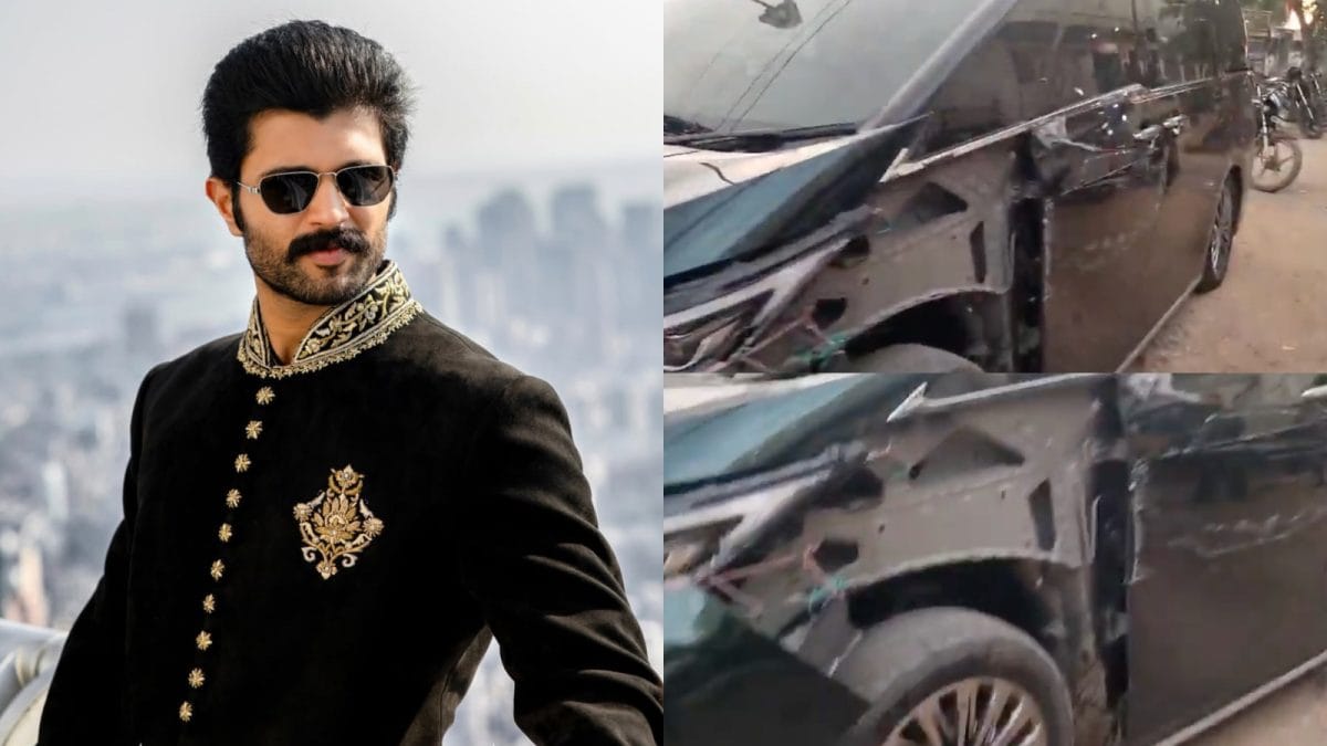 Vijay Deverakonda Meets With Car Accident Near Hyderabad; Visuals Of ...