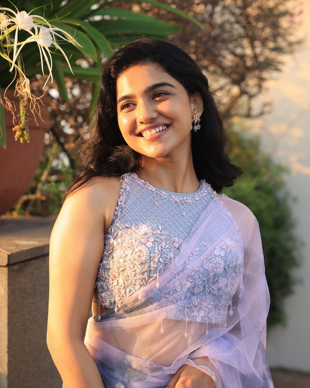 Mamitha Baiju-Approved Saree Blouse Designs For Diwali