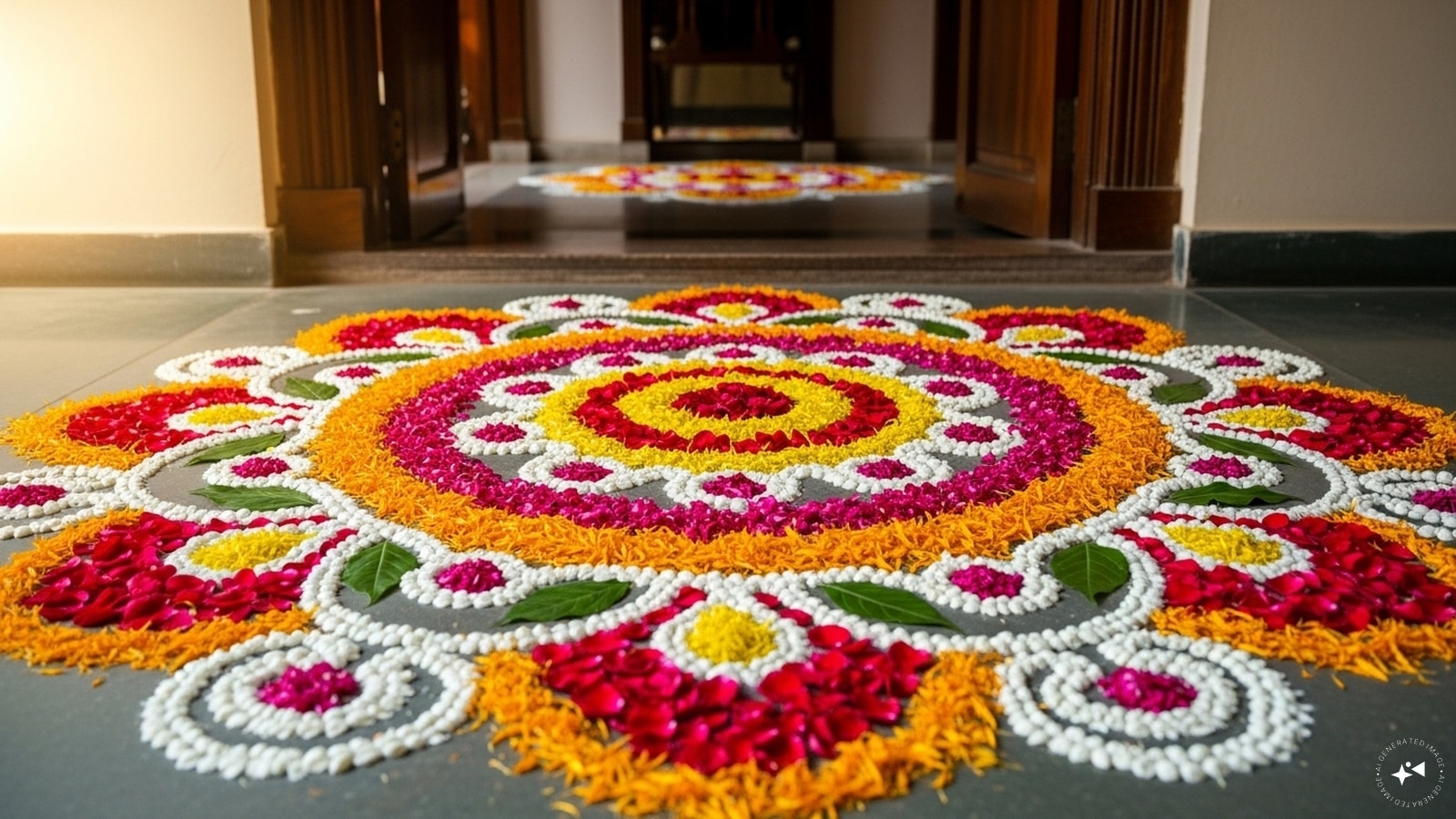 Eco-Friendly Diwali Rangoli Ideas Using Rice, Flowers, and Diyas