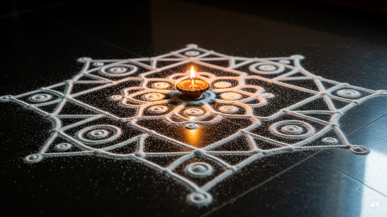 Eco-Friendly Diwali Rangoli Ideas Using Rice, Flowers, and Diyas