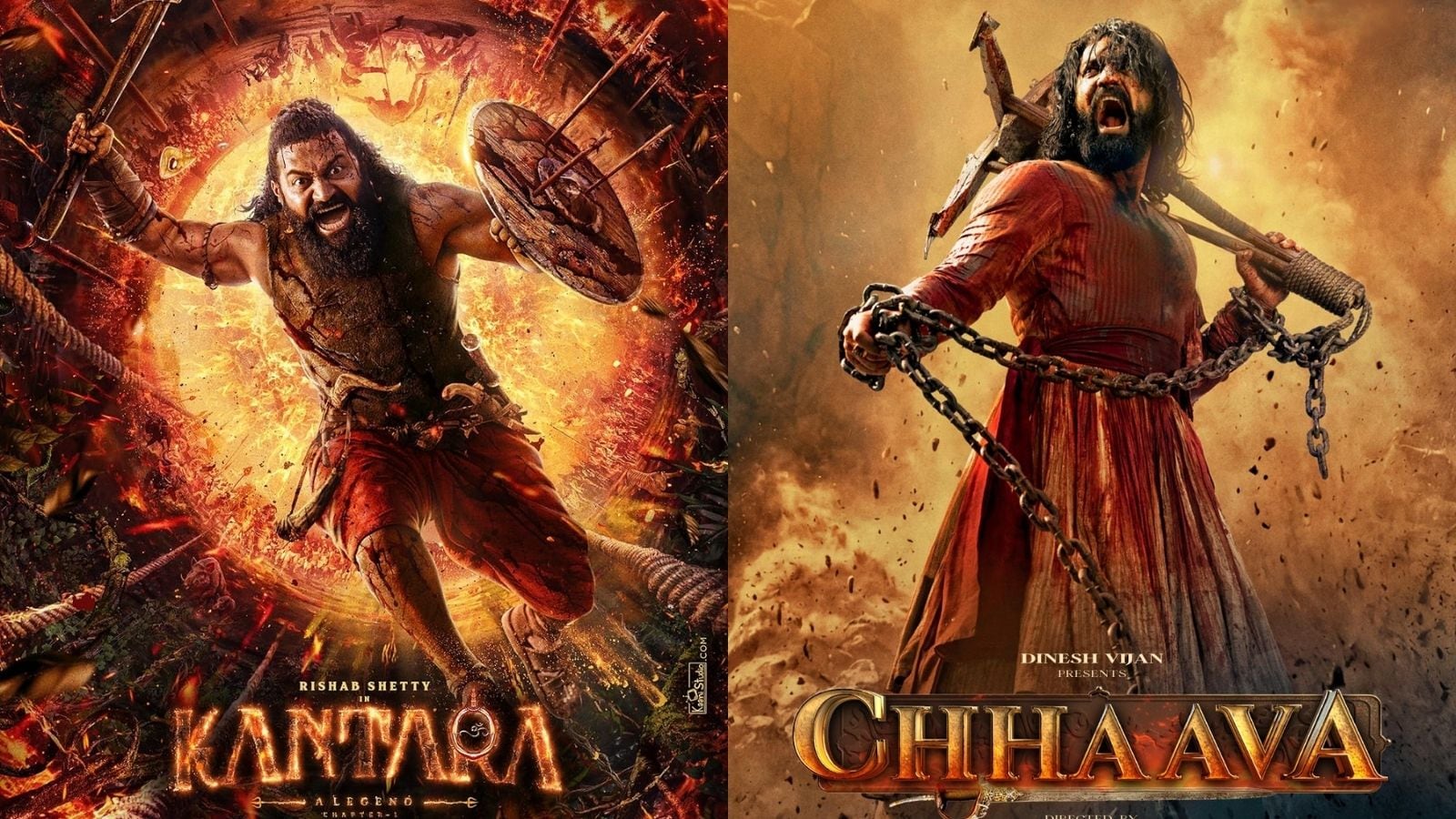 Kantara Chapter 1 Vs Chhaava: Day 1 Box Office Showdown