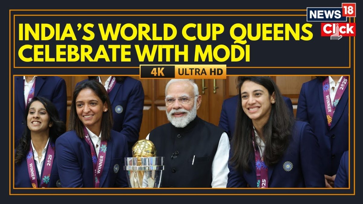 Victory Moments: Modi Celebrates With India’s Women Cricket Team ...