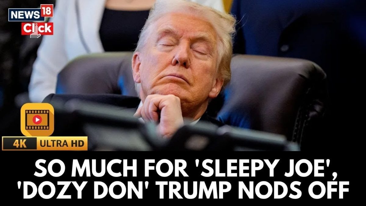 ‘Dozy Don’? Viral Video Shows Trump With Eyes Closed During Oval Office ...