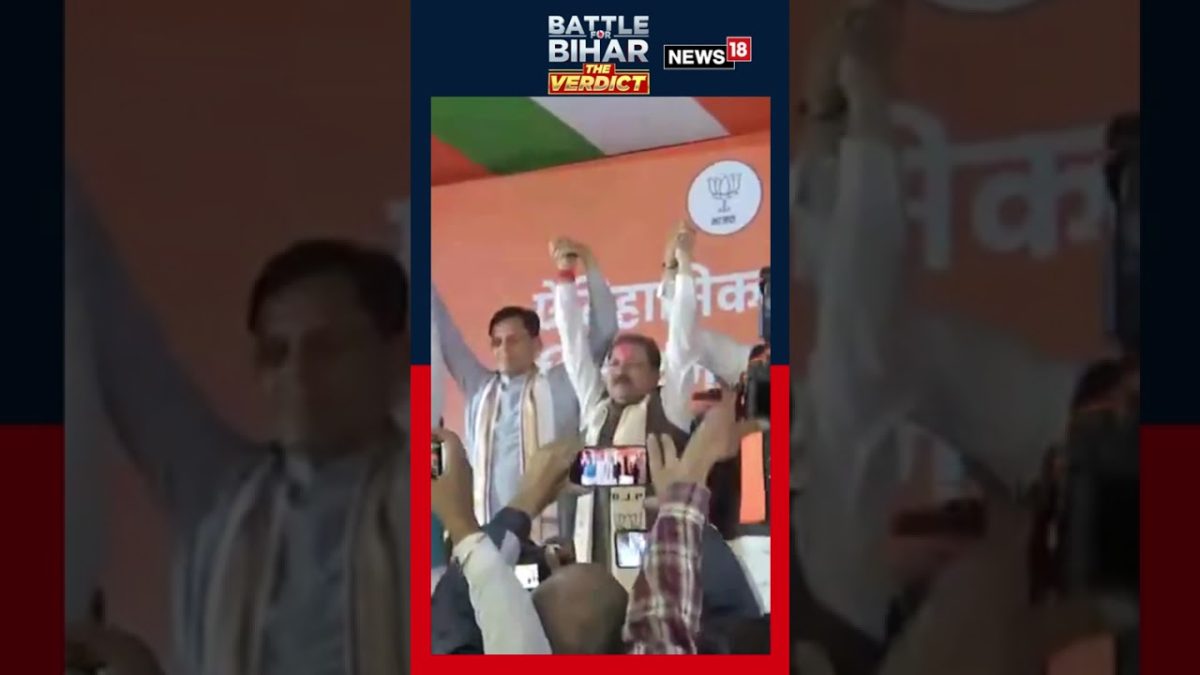 BJP Leaders Display A Show Of Strength As They Celebrate At The Party ...