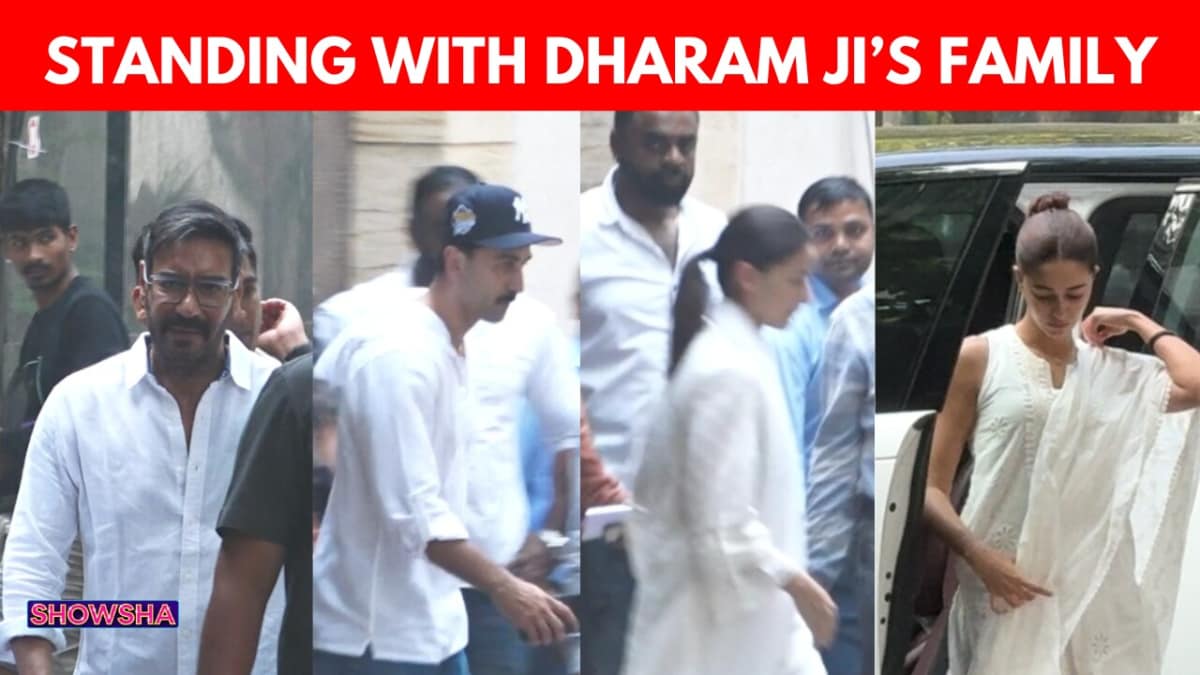 Ranbir Kapoor, Alia Bhatt, Ajay Devgn, Ananya Panday, Abhay Deol Arrive At Dharmendra’s ...
