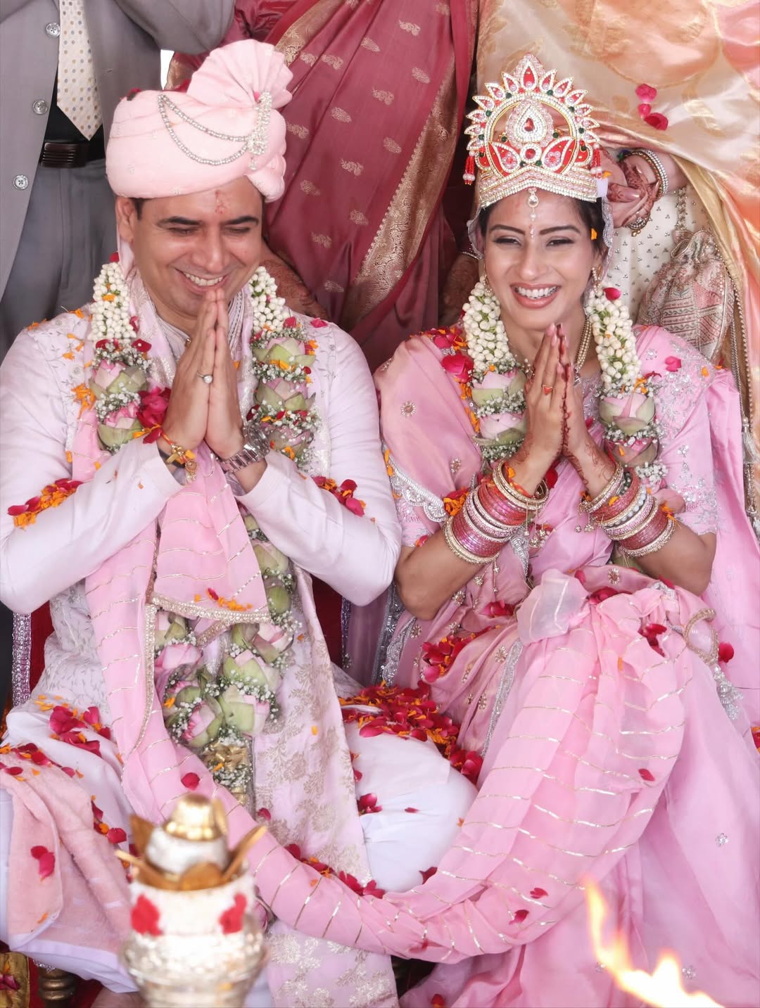 Kyunki Saas Bhi Kabhi Bahu Thi Actors Ashlesha Savant And Sandeep Baswana Are Married, See Pics