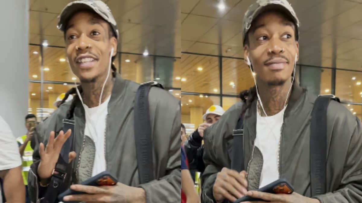 Wiz Khalifa Arrives In Mumbai, Welcomes Paps With His Signature Smile ...