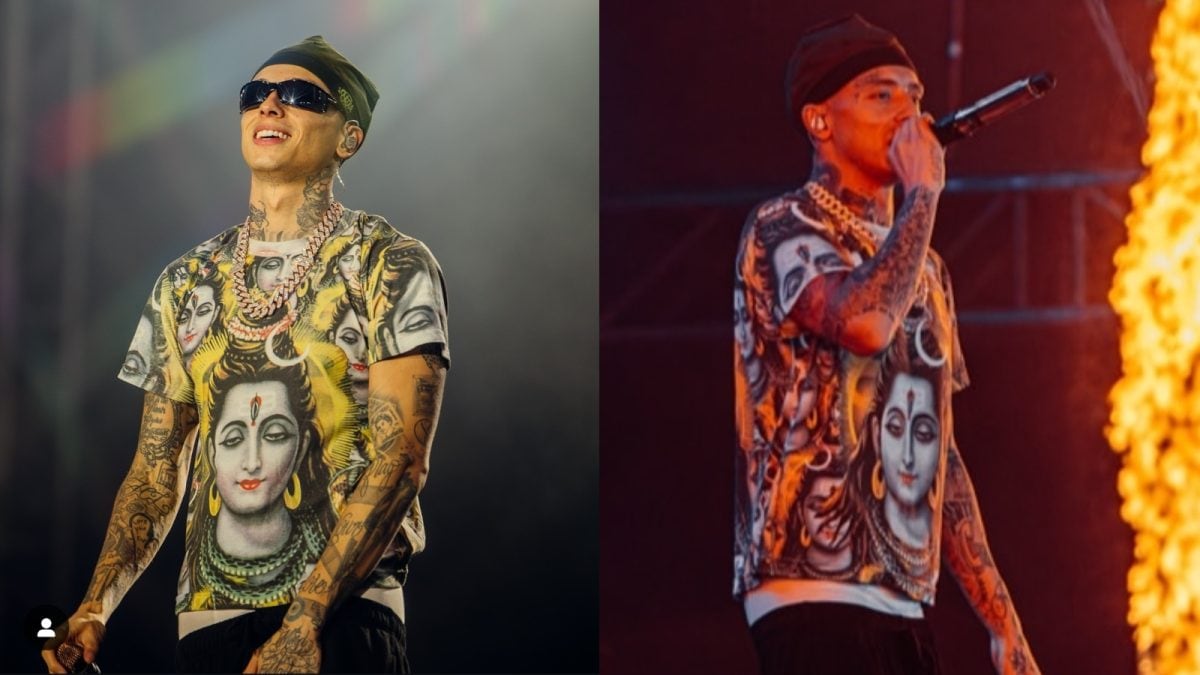 Central Cee Rocks Lord Shiva Tee During Rolling Loud Mumbai Set, Desi Fans Lose Their Minds ...