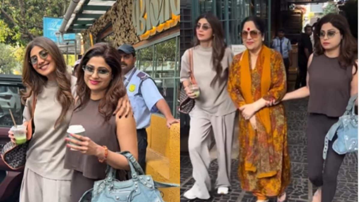 Shilpa Shetty And Shamita Shetty Step Out With Mom Sunanda For First Time After Her Hospital ...