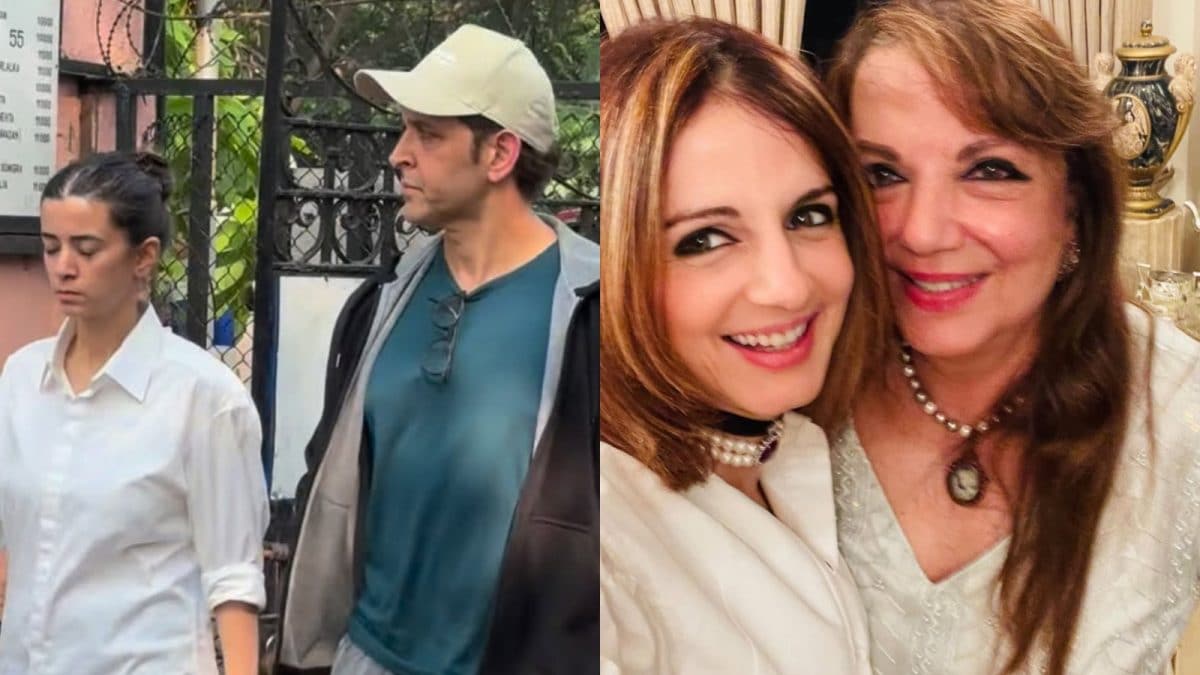 Hrithik Roshan, Saba Azad Pay Last Respects To Sussanne Khan's Mother ...