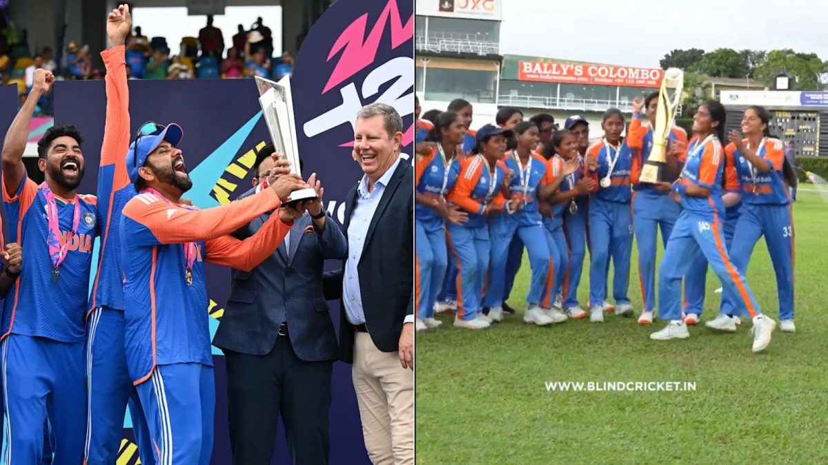 Indian Blind Women’s Team Recreates Rohit Sharma's Iconic Act To ...