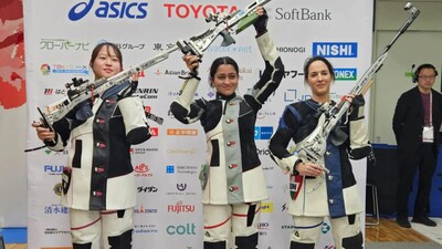 Record Smashed, Gold Secured! Mahit Sandhu Dominates 50m Rifle 3P At ...