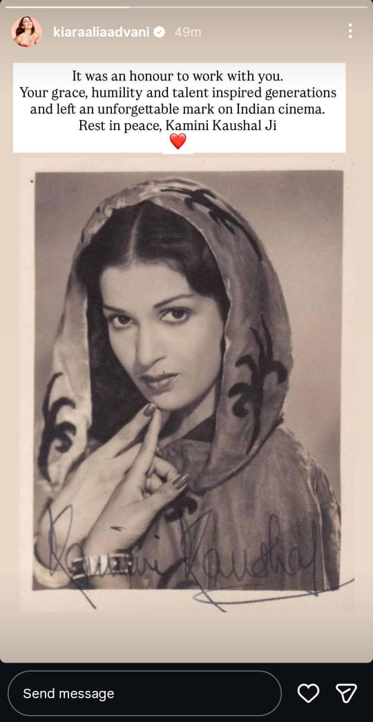 Kamini Kaushal Passes Away: Kabir Singh Stars Shahid Kapoor, Kiara Advani Mourn Her Demise ...