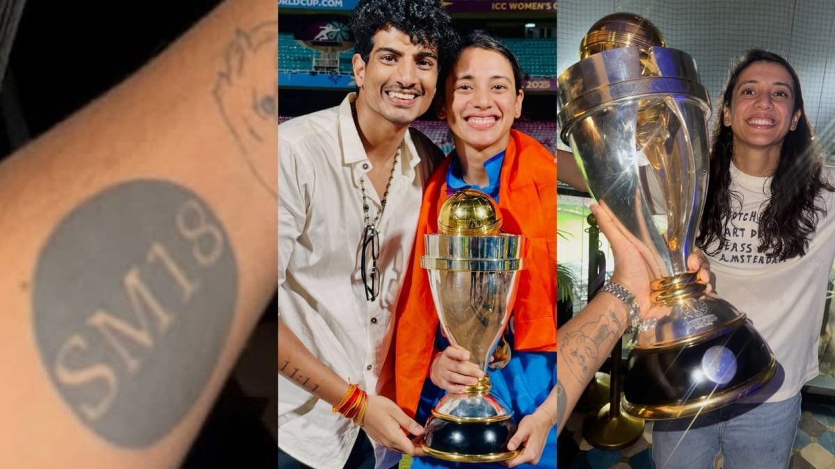 Palash Muchhal Shows Off ‘SM18’ Tattoo Dedicated To Smriti Mandhana ...
