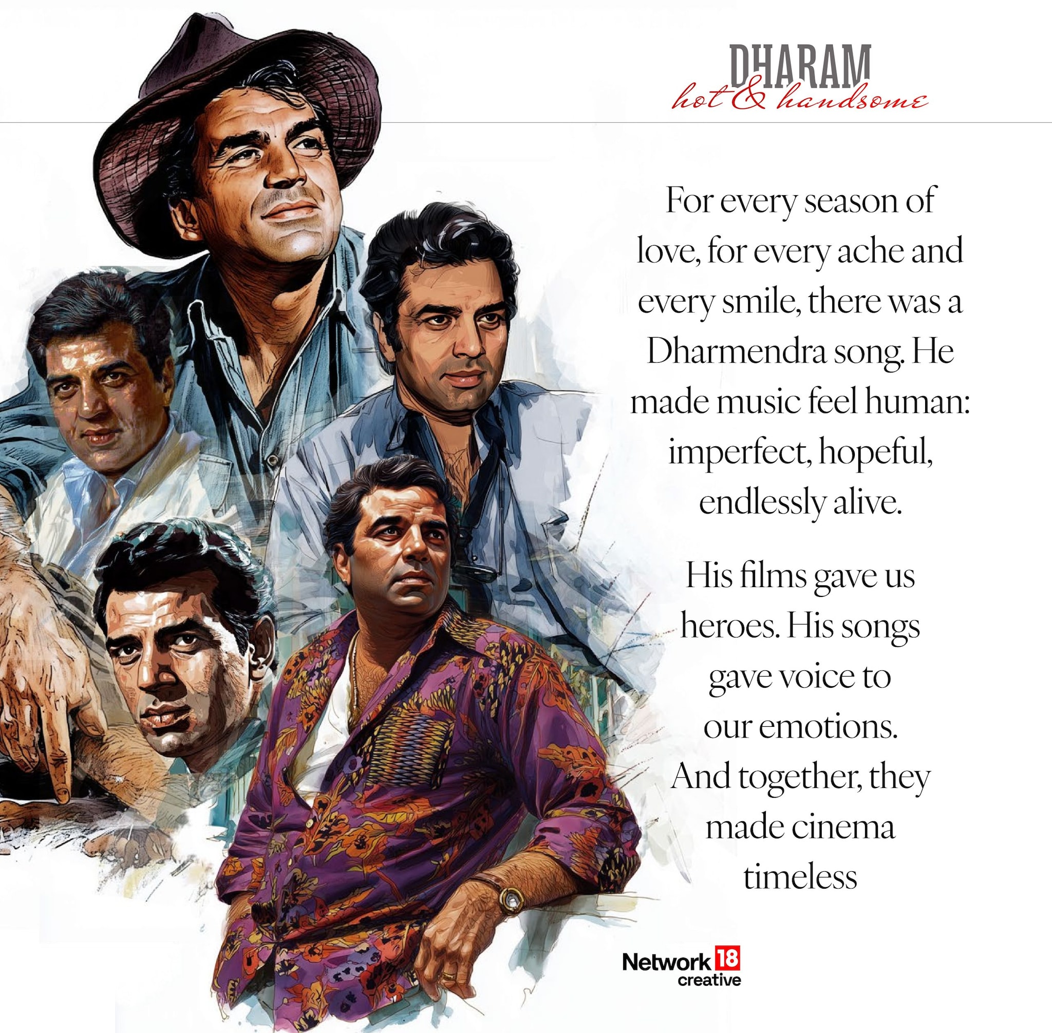 Dharmendra 1935–2025: His Many Moods Of Melody | GFX