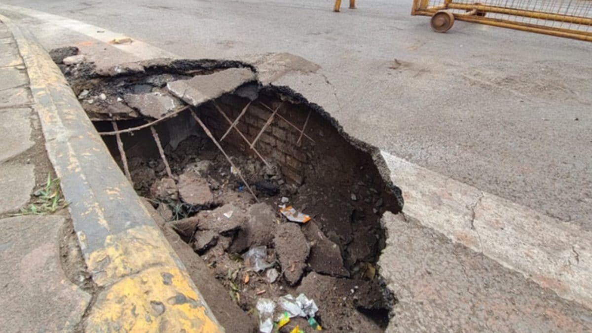 Rats Cause Sinkhole On Indore’s Shastri Bridge, Create 5-Foot-Deep Hole ...