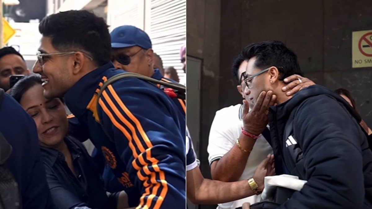 Shubman Gill Greets Abhishek Sharma's Parents In Australia ...
