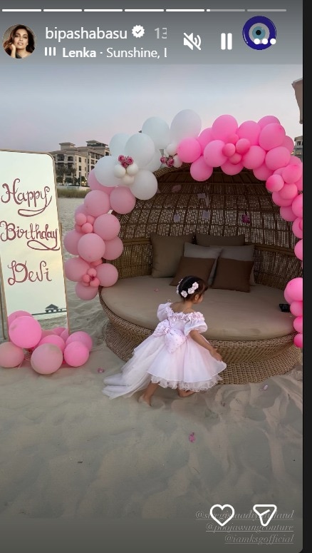 Bipasha Basu Rings In Daughter Devi’s 3rd Birthday With A Dreamy Beach ...