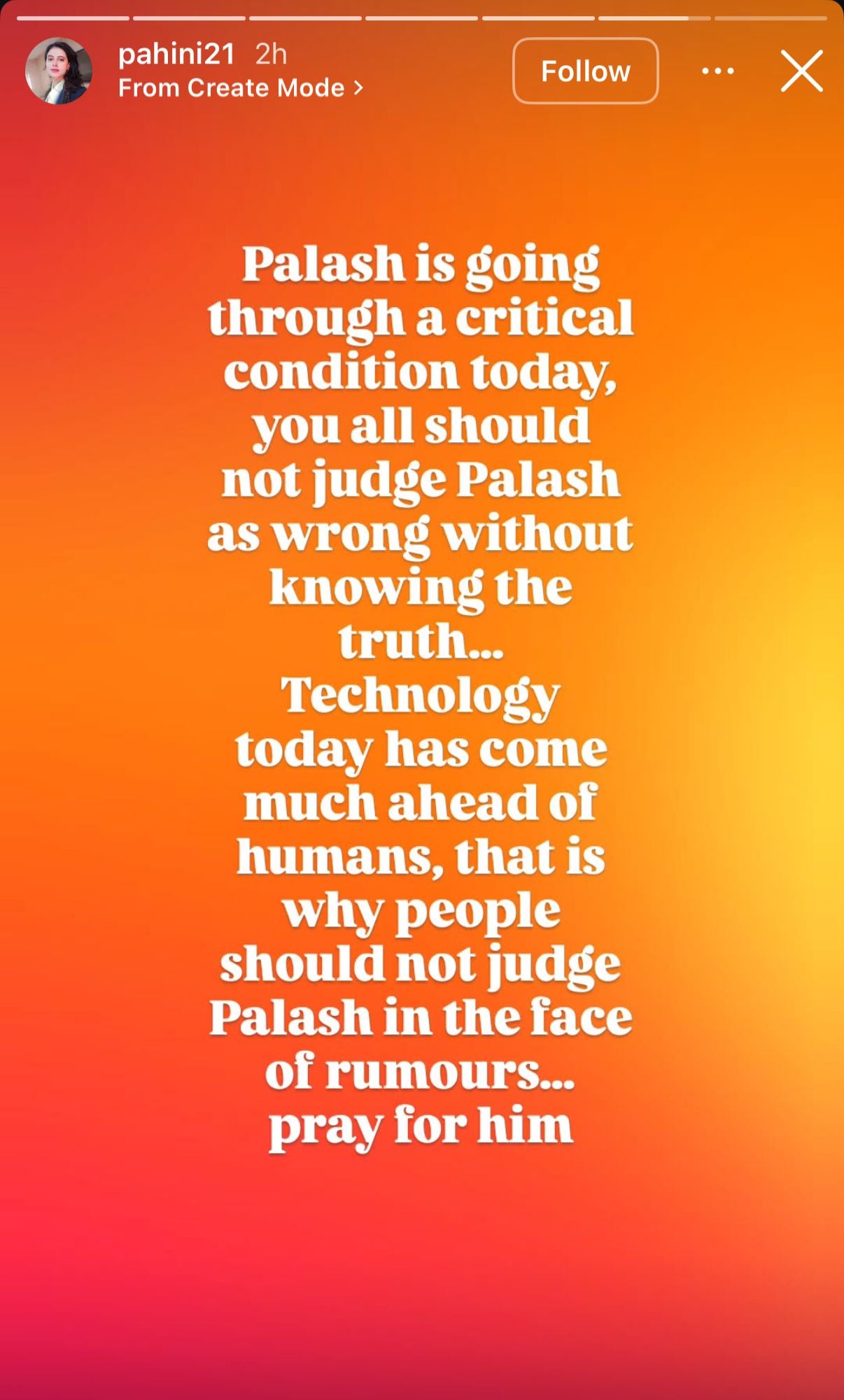 Palaash Muchhal’s Cousin Says ‘Don’t Judge Him’ After Wedding With ...