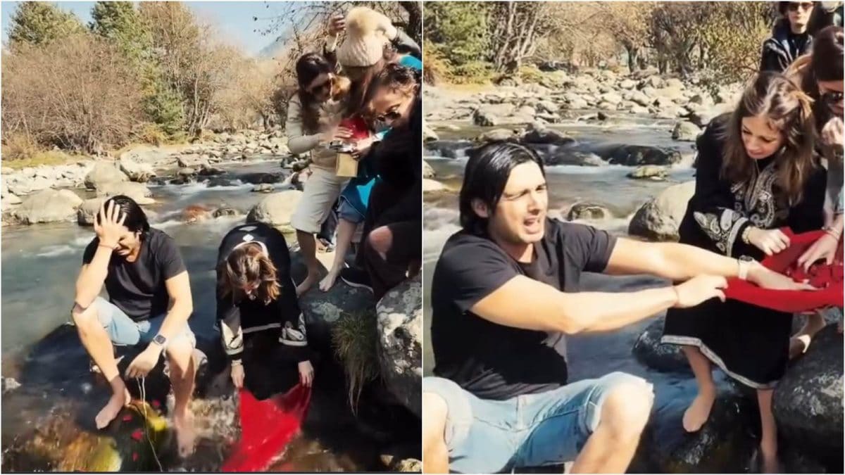 Zayed Khan Breaks Down While Immersing Mom Zarine Khan’s Ashes; Sanjay ...