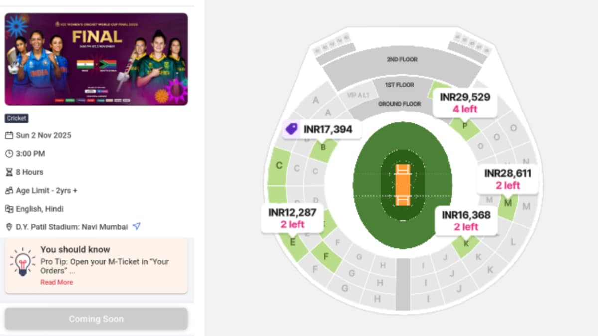 Are Women’s CWC 2025 India Vs SA Final Tickets Really Selling for ₹1.7 ...