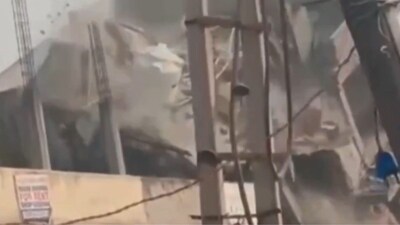 On Camera: 3-Storey Under-Construction Building Collapses In Faridabad | Cities News - News18