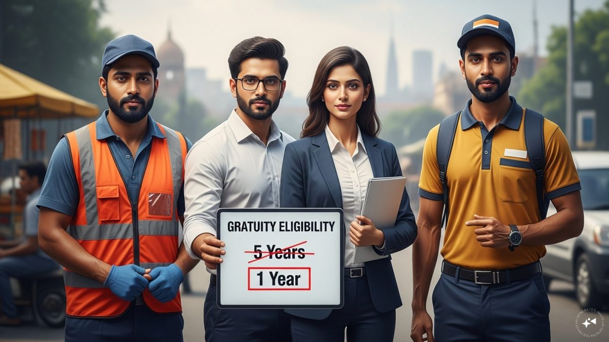 New Labour Codes: Gratuity Eligibility Period For Workers Reduced To 1 ...