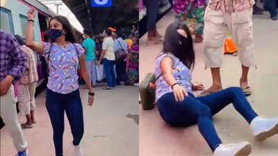 Bengal Woman Dances On Crowded Railway Station, Trips After ‘Aunty Ji ...