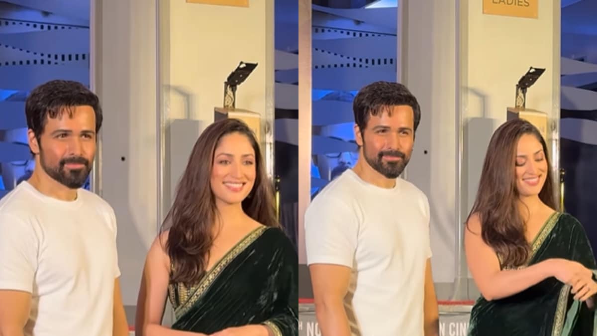 Emraan Hashmi And Yami Gautam All Smiles At Haq Movie Premiere In ...
