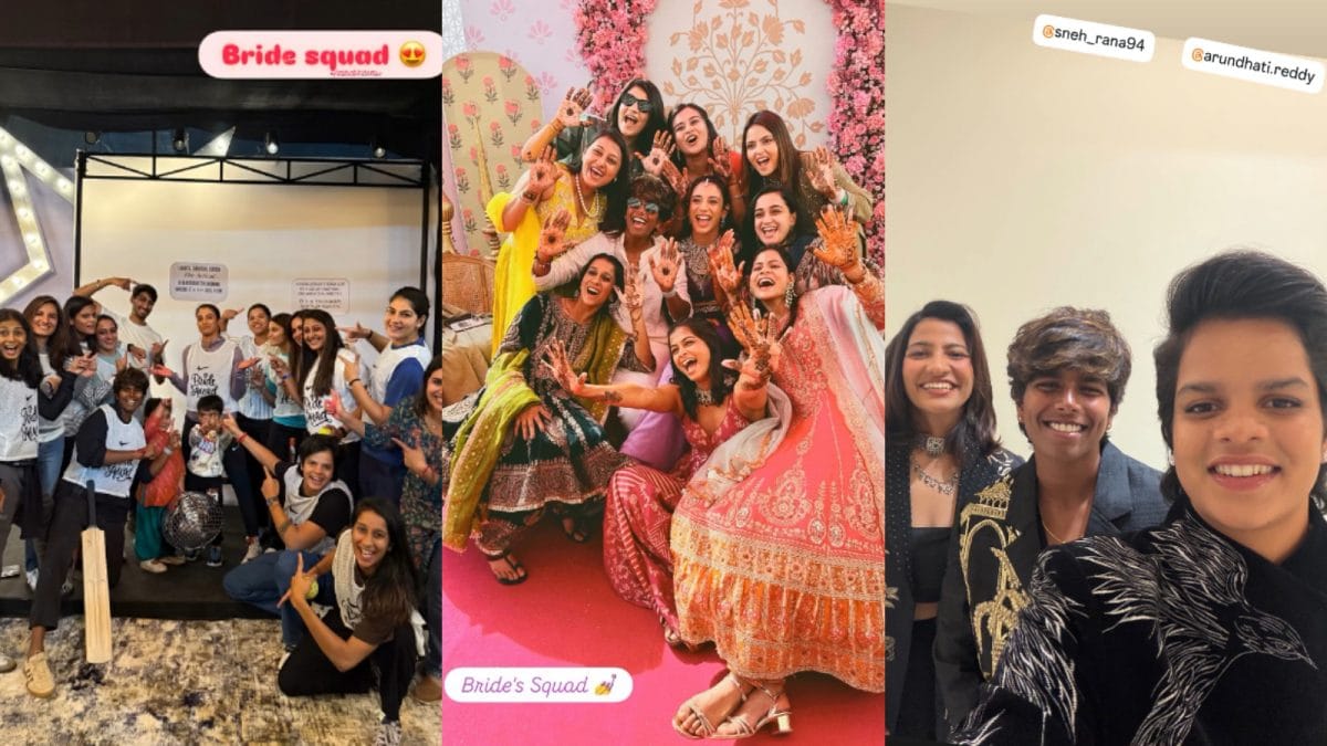 The Bride, The Vibes, The Tribe: Smriti Mandhana Parties With Her ...