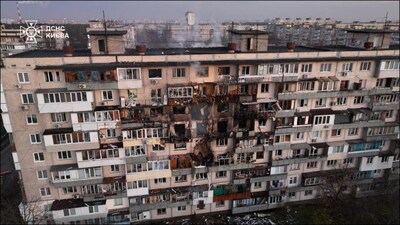 4 Killed As Russian Drone Hits Apartment Block In Ukraine, Dozens Of ...
