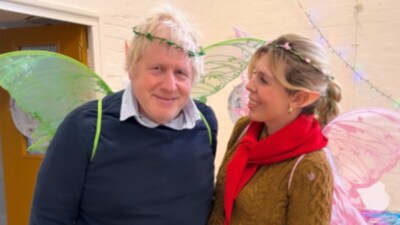 Boris Johnson Wears Wings, Tiara And Attempts 'Cha Cha Slide' For ...
