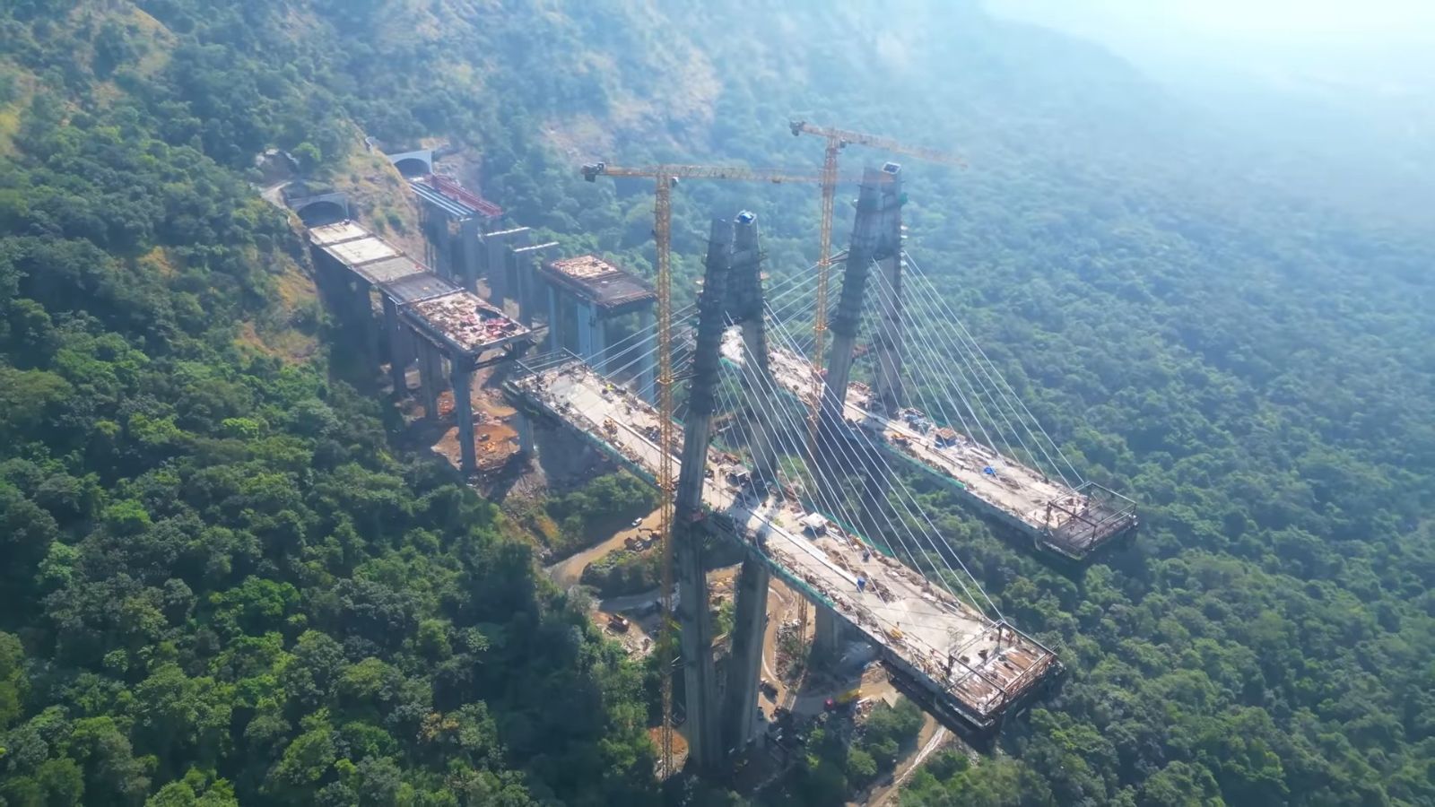 In Pics: India’s Tallest Cable-Stayed Bridge On Mumbai-Pune Expressway