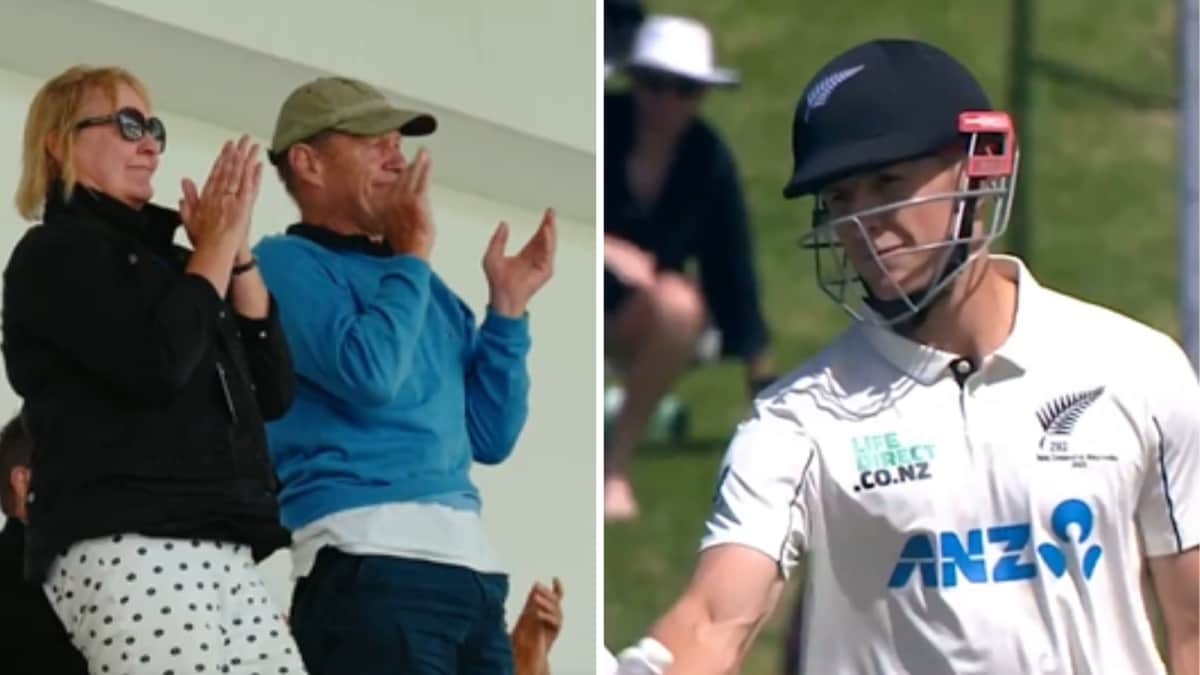 Mitchell Hay's Parents Celebrating New Zealand Debutant's Maiden Test ...