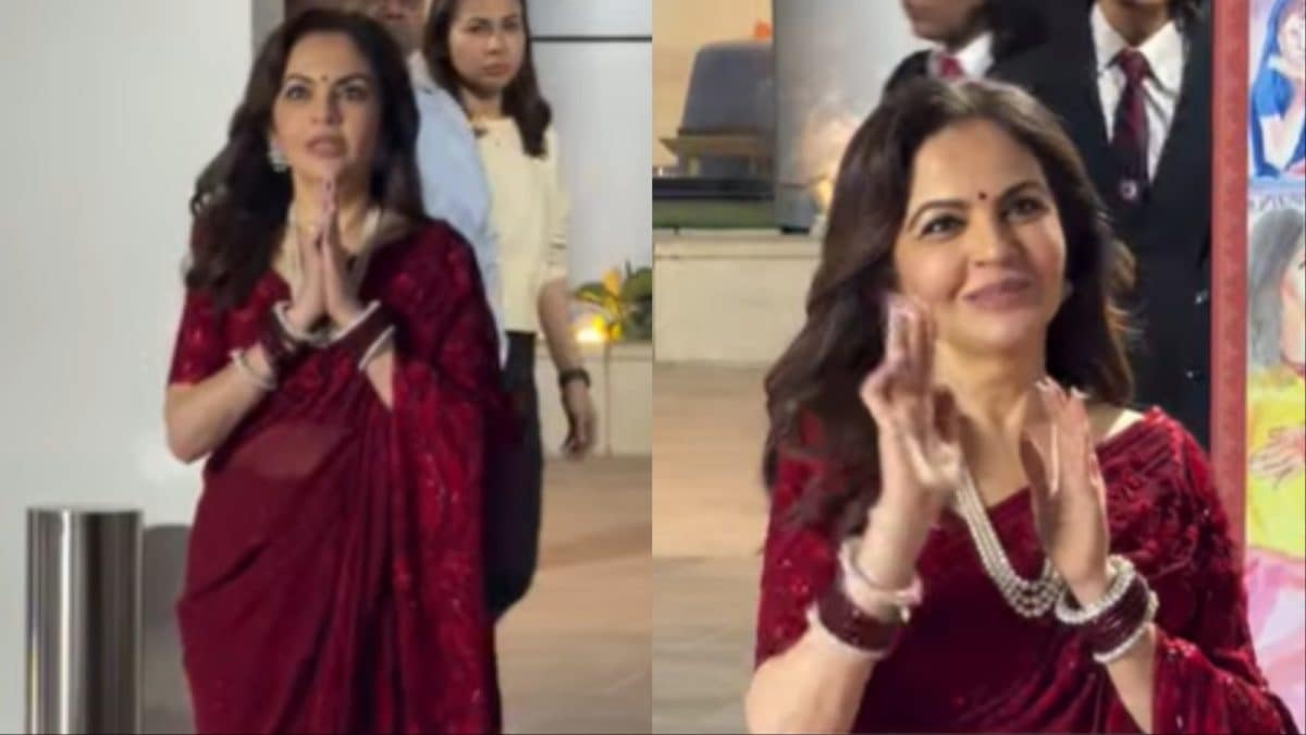 Nita Ambani’s Red Saree Moment Is A Masterclass In Power Dressing The ...