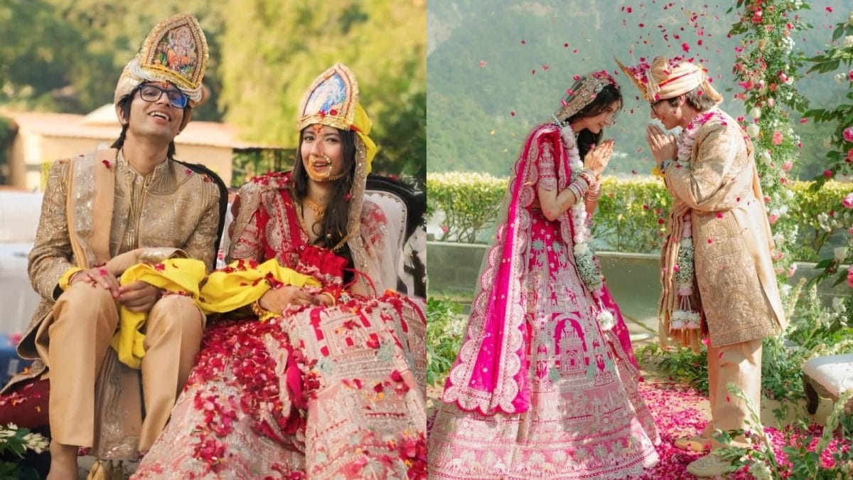 YouTuber Sourav Joshi Weds Avantika Bhatt In Rishikesh; Viral Photos ...