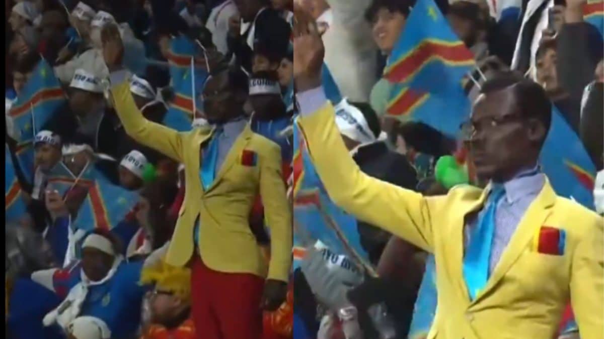 Freeze! Congolese Fan Delights Spectators By Hitting The 'Statue ...