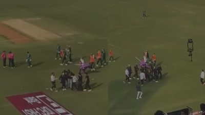 Pitch Invasion At Raipur! Security Spring Into Action To Remove Fan ...