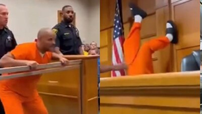 Courtroom Video Of Prisoner Attacking Judge Triggers AI Vs Real War ...