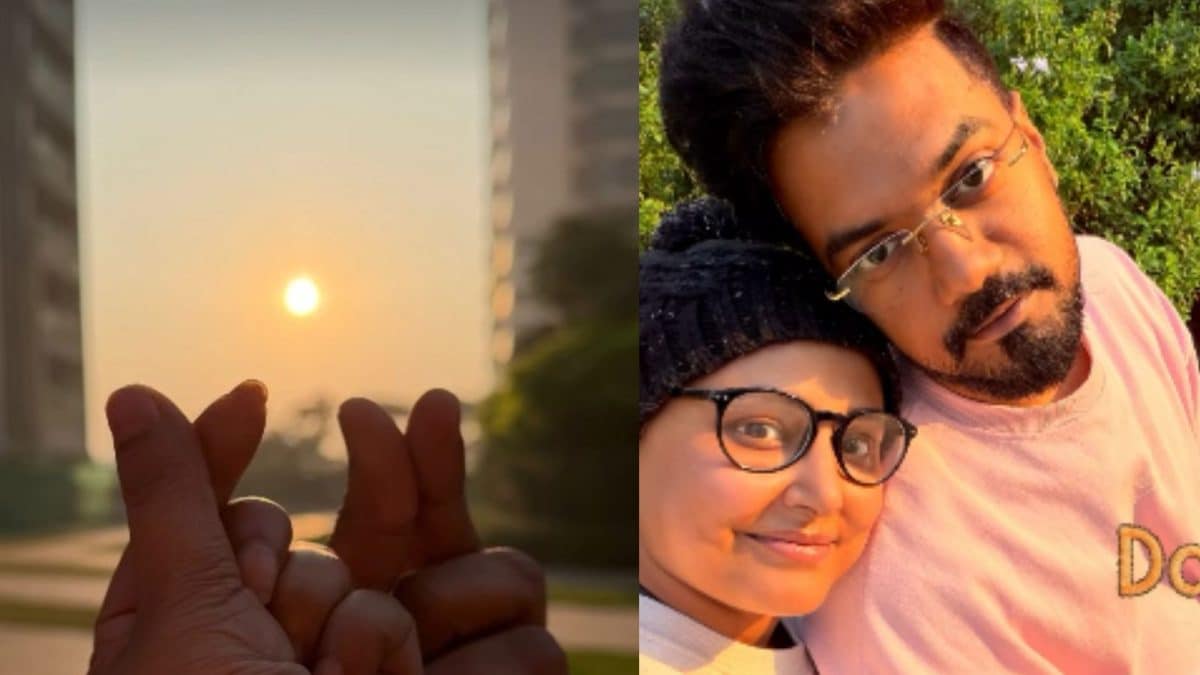 Hina Khan Watches Last Sunrise Of 2025 With Husband Rocky Jaiswal ...