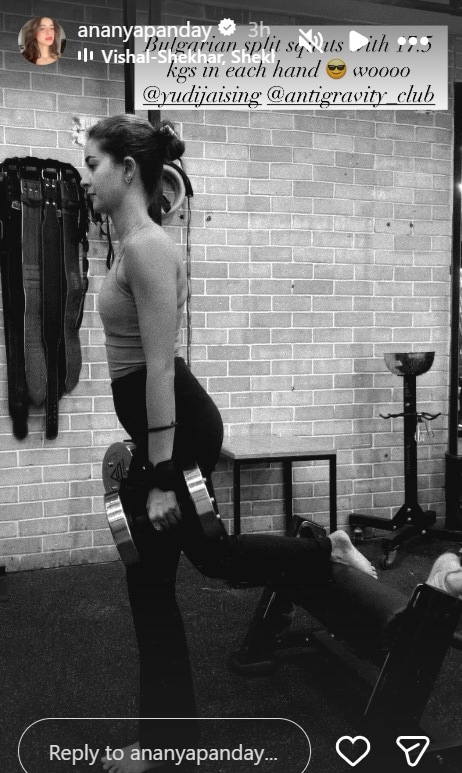 Ananya Panday Shares Glimpse Of Her Intense Gym Session, Photos Go ...