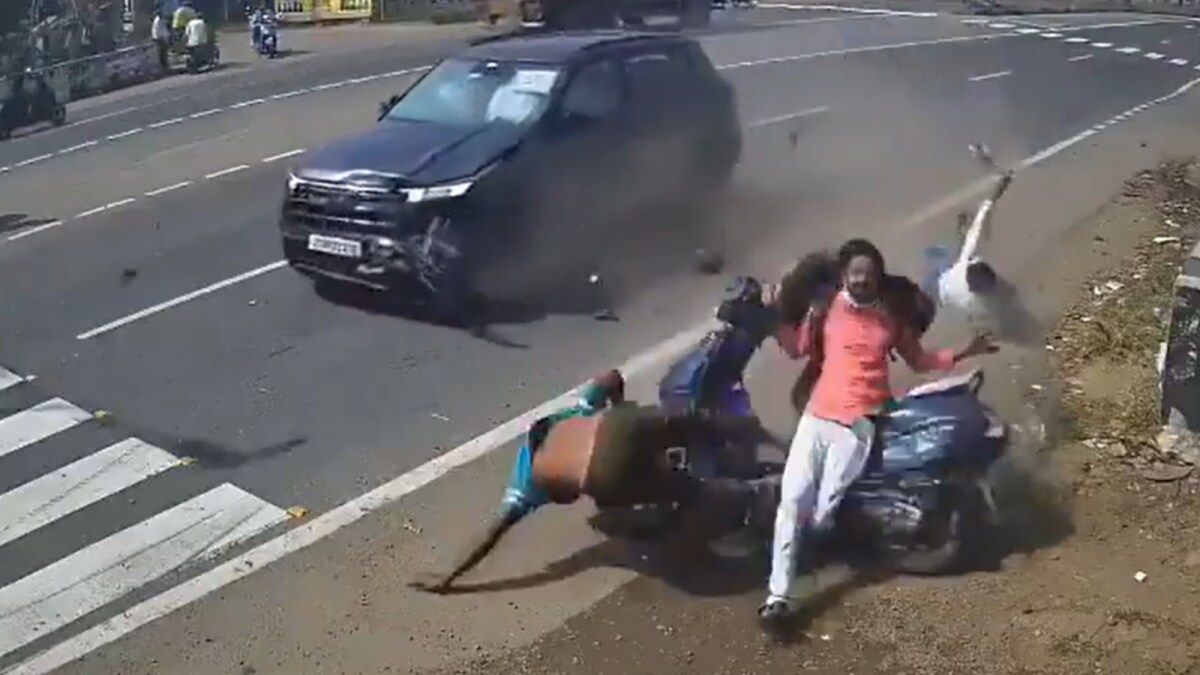 Speeding Car Rams Scooty Coming From Wrong Side In Deadly Crash: ‘Can’t ...