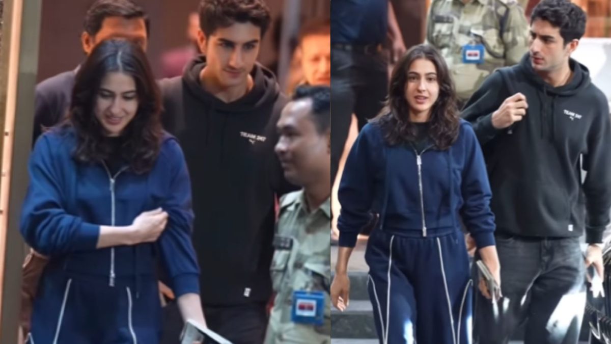 Sara Ali Khan and Ibrahim Ali Khan Spotted at Mumbai Airport After ...
