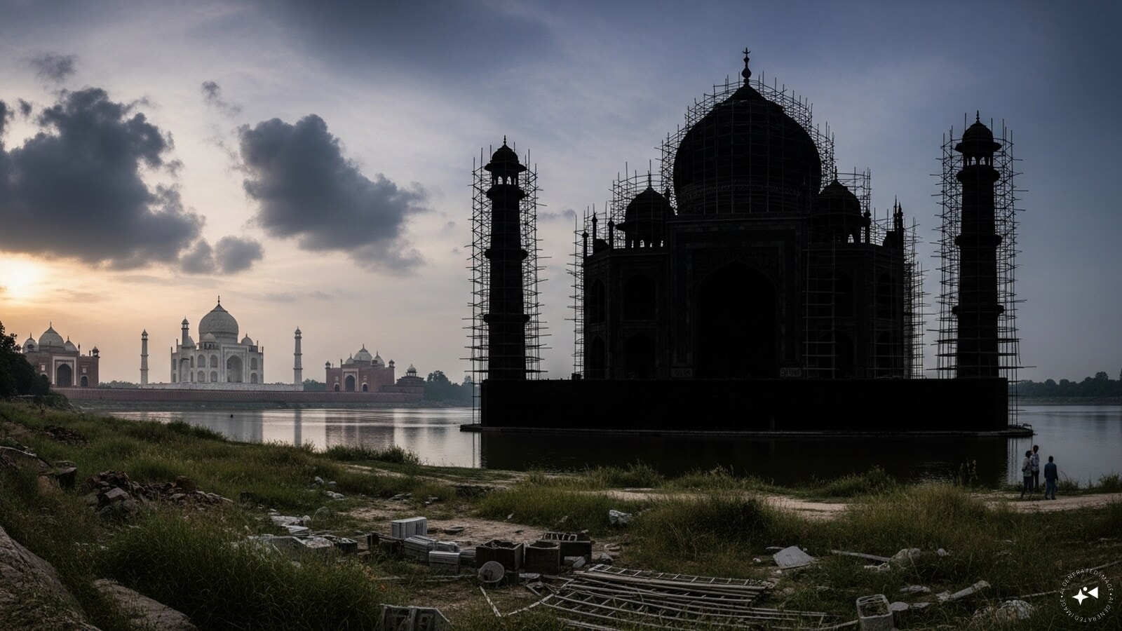 Did Shah Jahan Build An Unfurnished Black Taj Mahal?